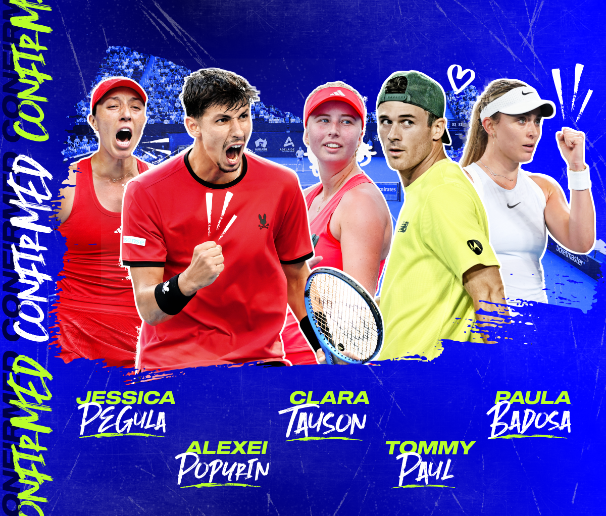 Alexei Popyrin, Tommy Paul, Jessica Pegula, Clara Tauson and Paula ...