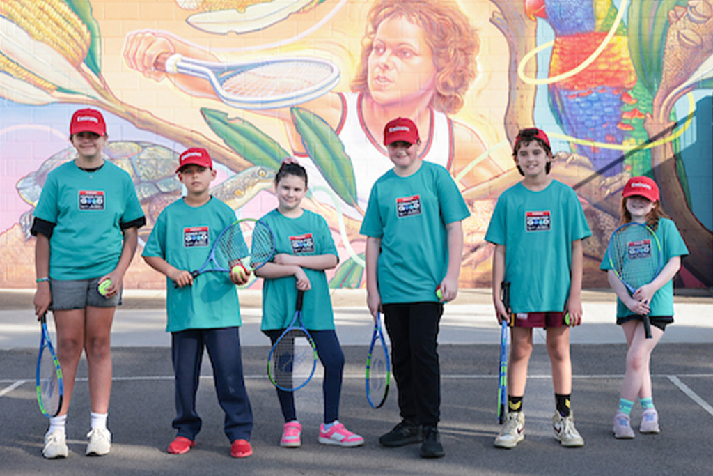 Evonne Goolagong Cawley honoured in new mural at Maidstone school