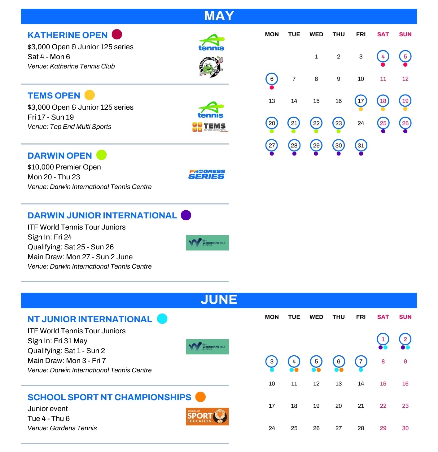 Tournaments | Competitive Play | Tennis NT