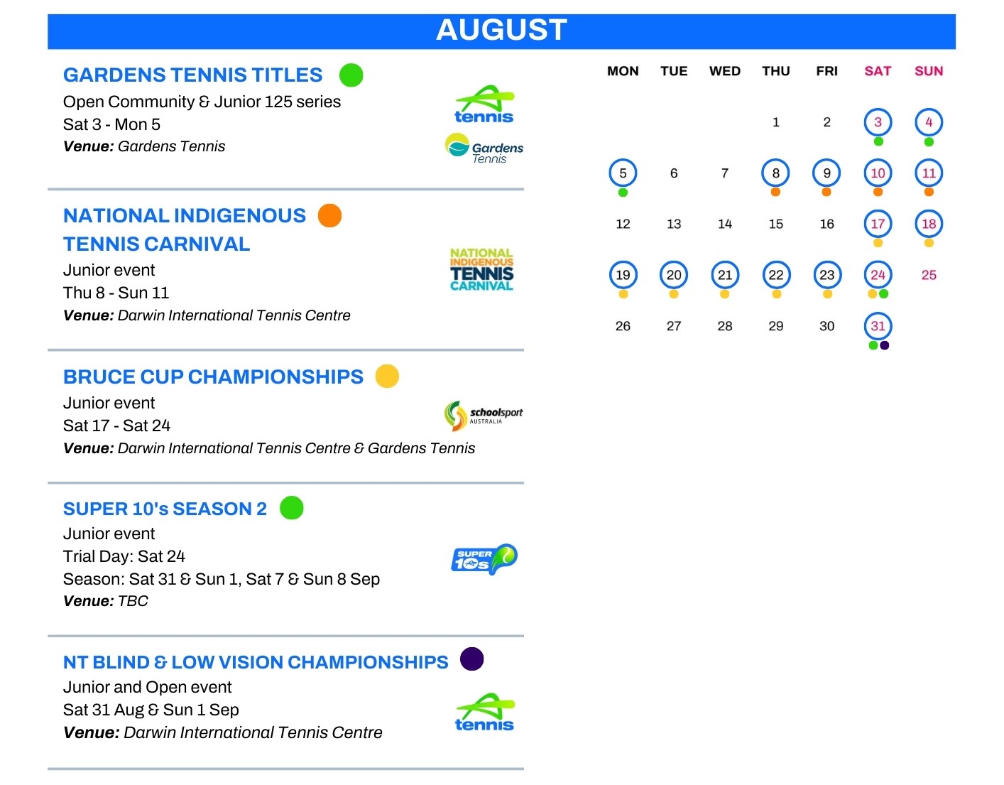 Tournaments | Compete | Tennis NT
