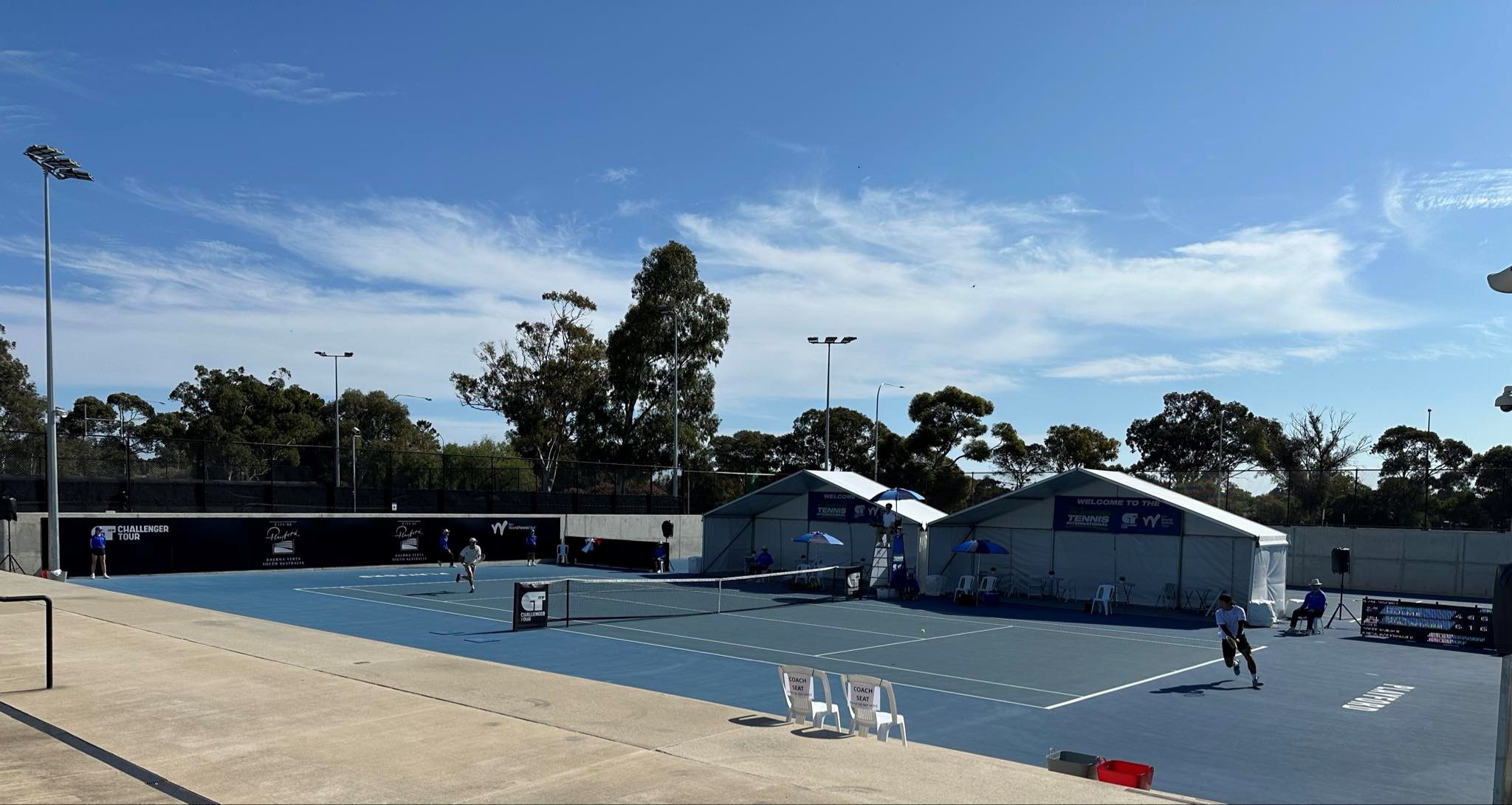Day one of qualifying for the City of Playford Tennis International ...