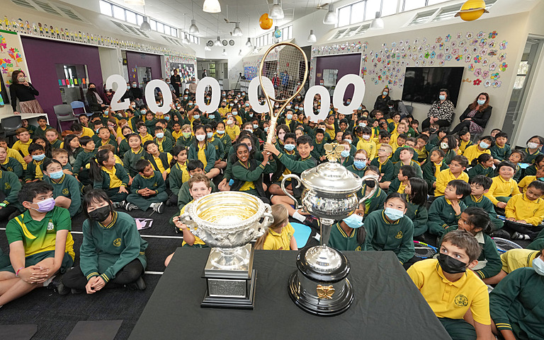 ANZ Tennis Hot Shots Racquet Roadshow reaches 200,000 milestone at ...