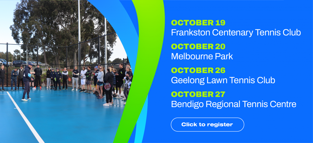 National Programs Roadshow | 10 October, 2023 | Tennis Victoria