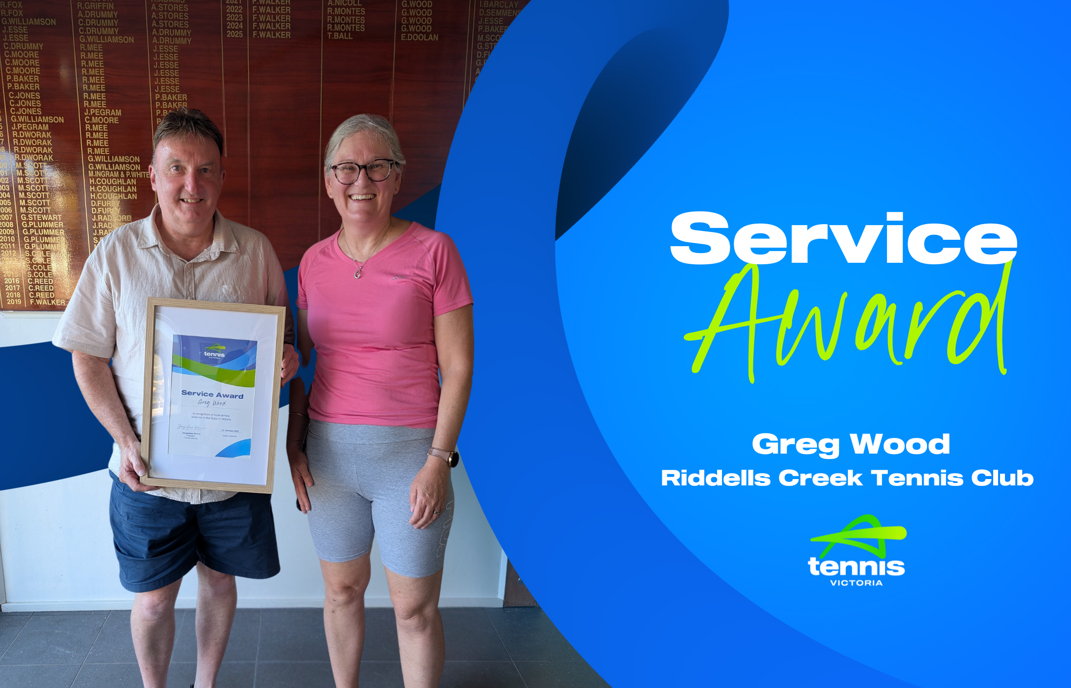 Greg Wood Recognised for Dedication to Riddells Creek Tennis Club | 19 ...